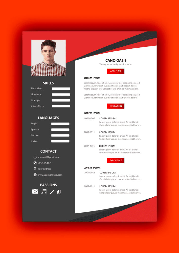 Premium MS Word CV Template Design 5 - Fully Editable & Instant ...